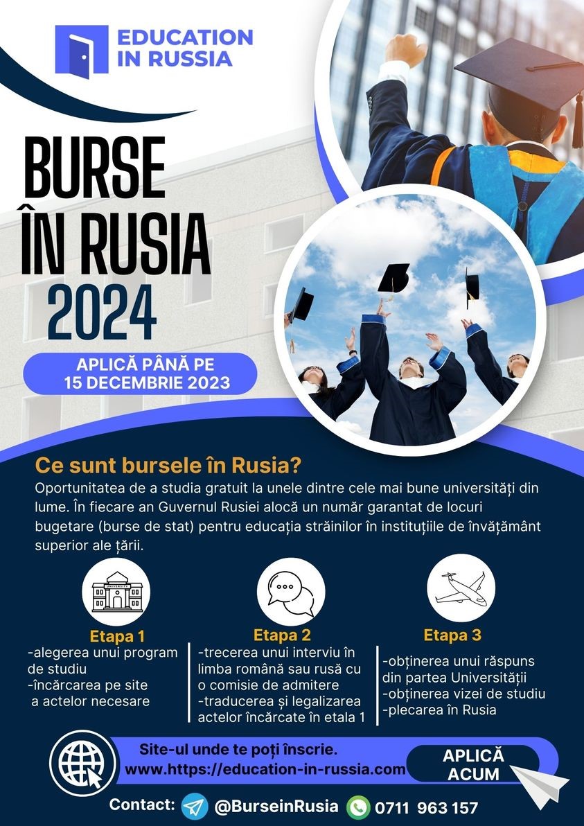 Programul de Burse în Rusia pentru 2024 – Vesti din Rusia